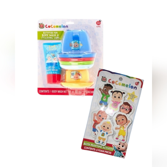 CoComelon | Bath, Skin & Hair | Cocomelon Bath Time Fun Play Set Body Wash Stacking Cups6 Foams ...